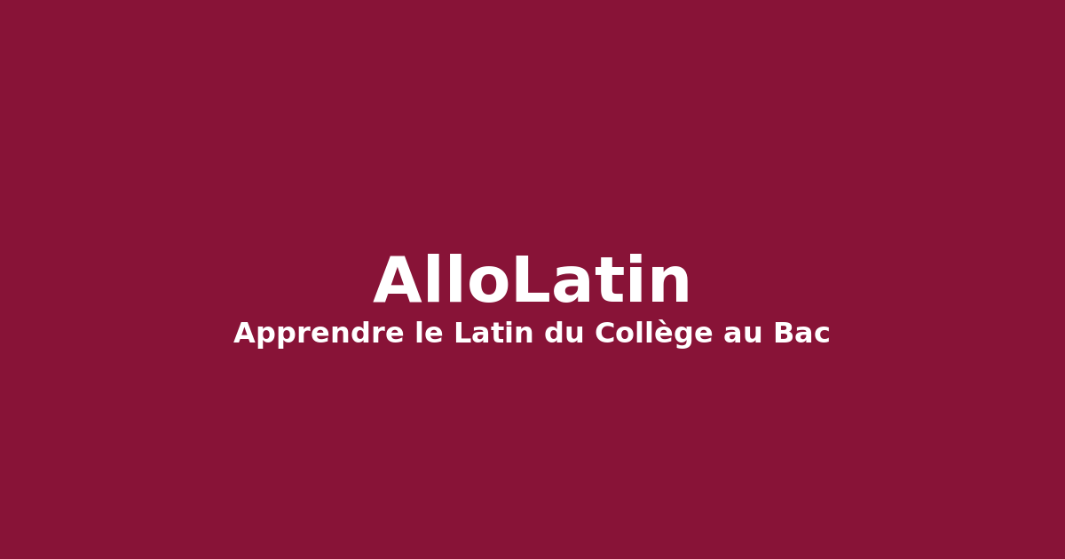 1ère Déclinaison Latine (rosa, -ae) | AlloLatin.fr